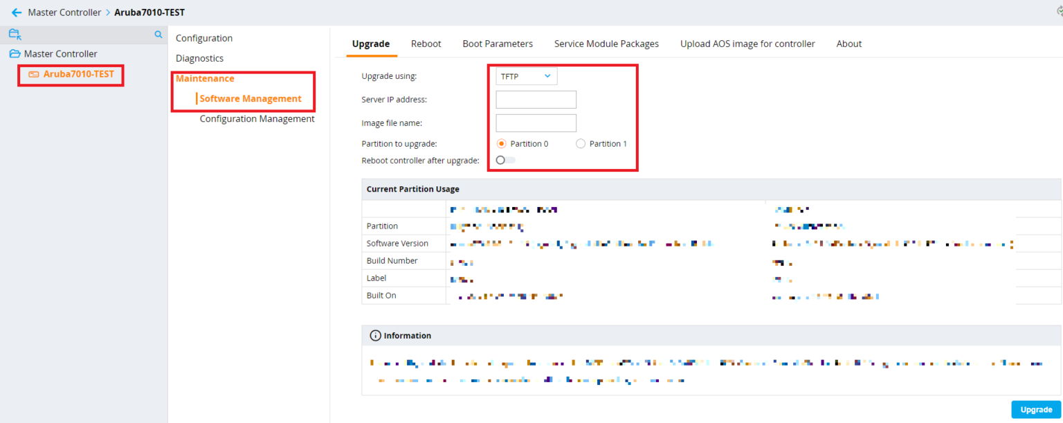 Aruba WLC(コントローラー)OS 7000ファームアップ手順 - Invisible Technology